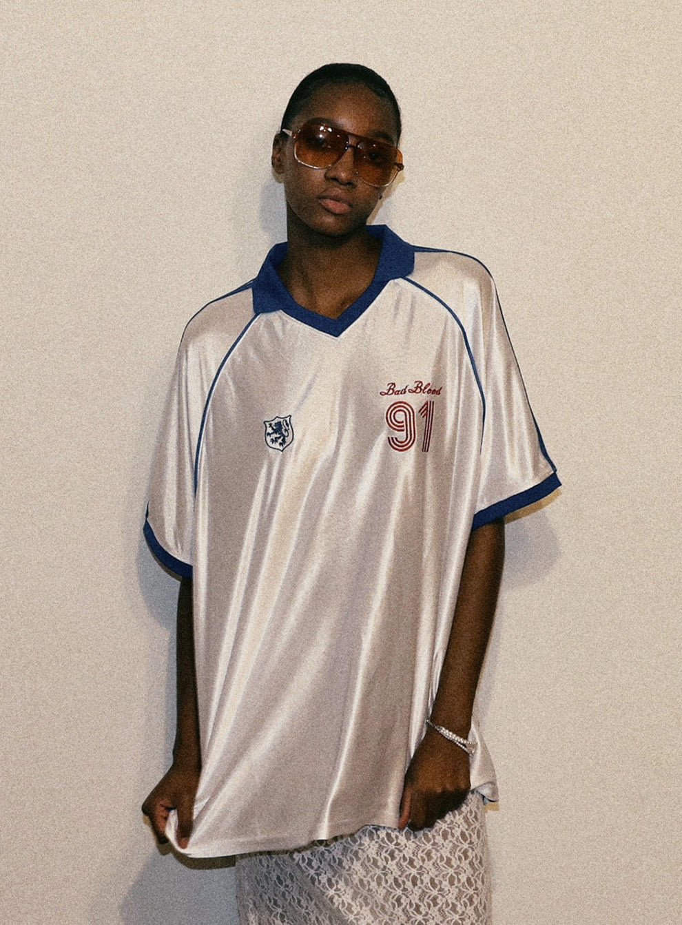 91 Soccer Shirt – White – BADBLOOD TAIWAN