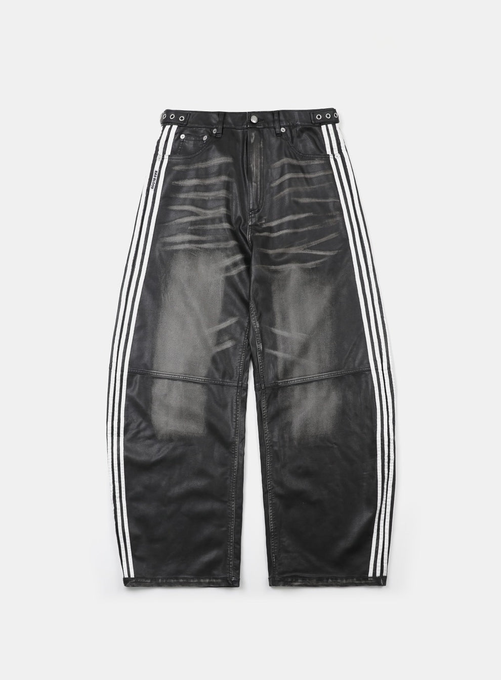 Billy Barrel Leather Track Pants - Black – BADBLOOD TAIWAN